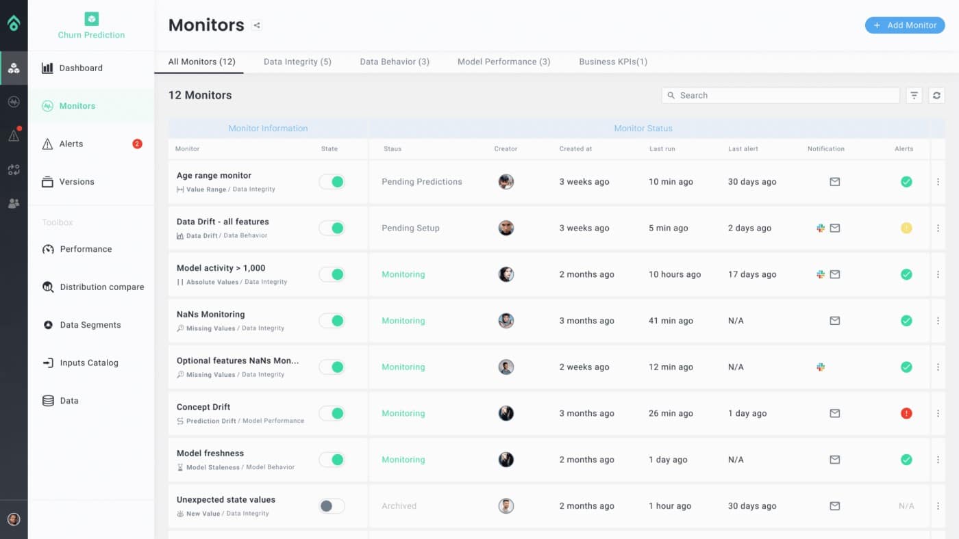 Aporia - Cloud Native ML Observability | Monitor your Models
