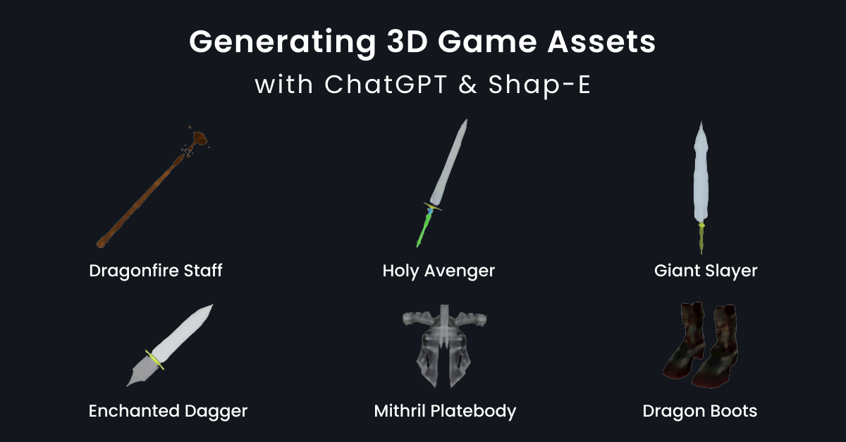 Generating 3d Game Assets With Chatgpt And Shap E 