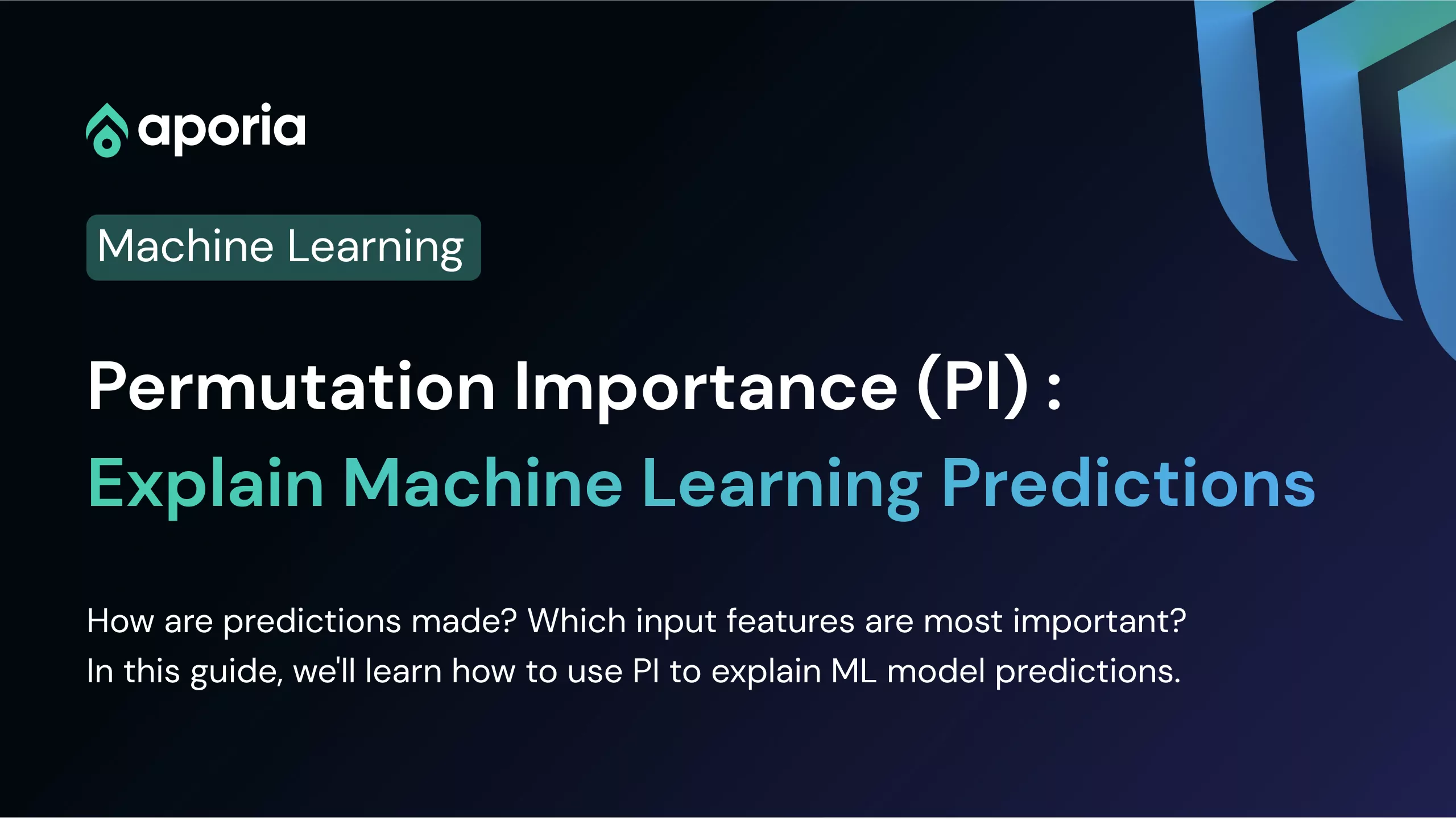 Using Permutation Importance to Explain Model Predictions Using Permutation Importance to Explain Model Predictions